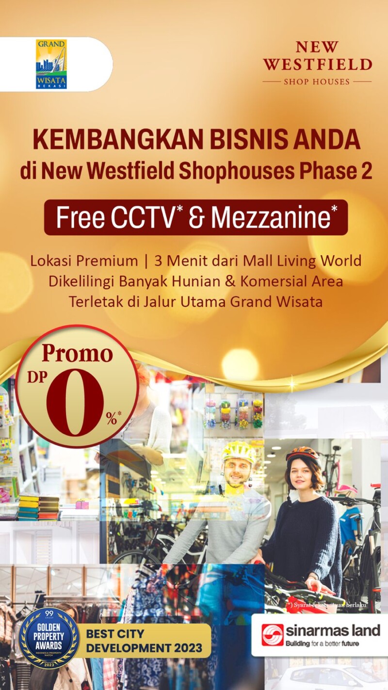 Hot Product: Ruko New Westfield Tahap-2 Grand Wisata Bekasi